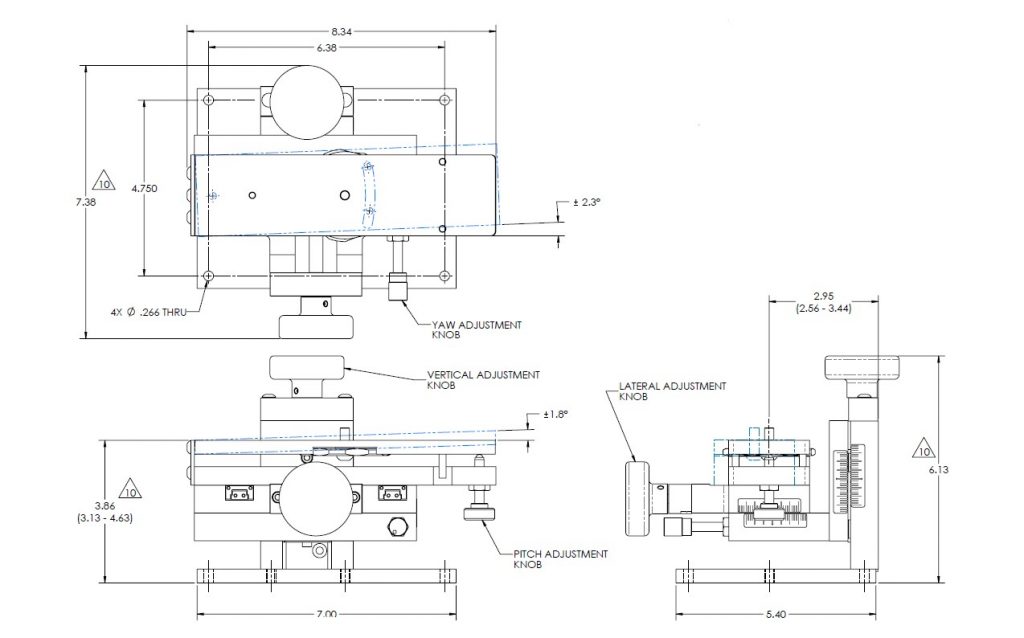 4-Axis Precision Mount | Pinpoint Laser Systems