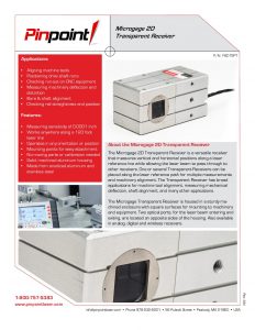 Microgage 2D Transparent Receiver | Pinpoint Laser Systems