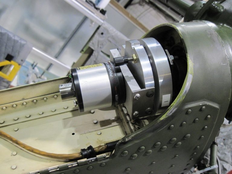 Tail Rotor Drive Alignment System Closeup | Pinpoint Laser Systems